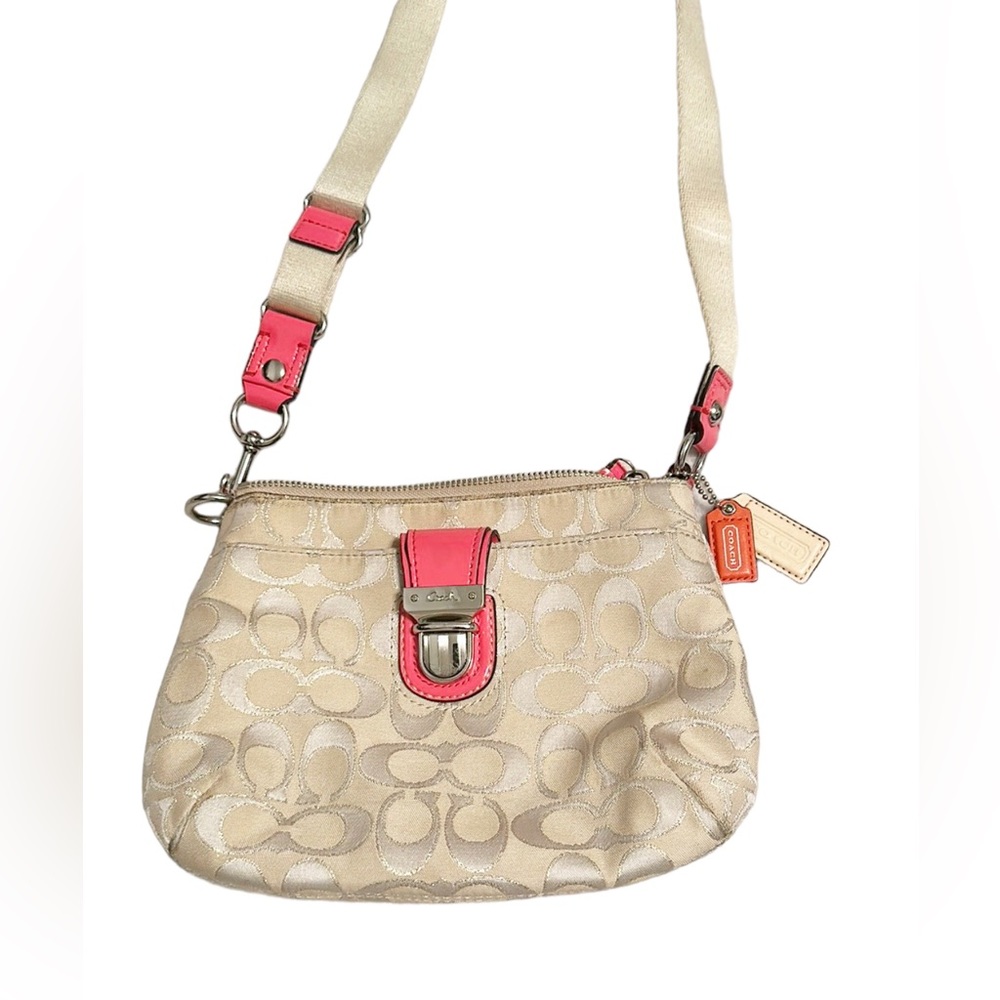 Coach Tan & Pink Crossbody - Gem